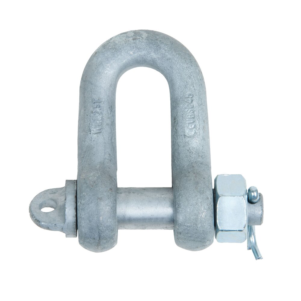 Electro galvanized shackles with locking DIN 82101 - Forankra Poland